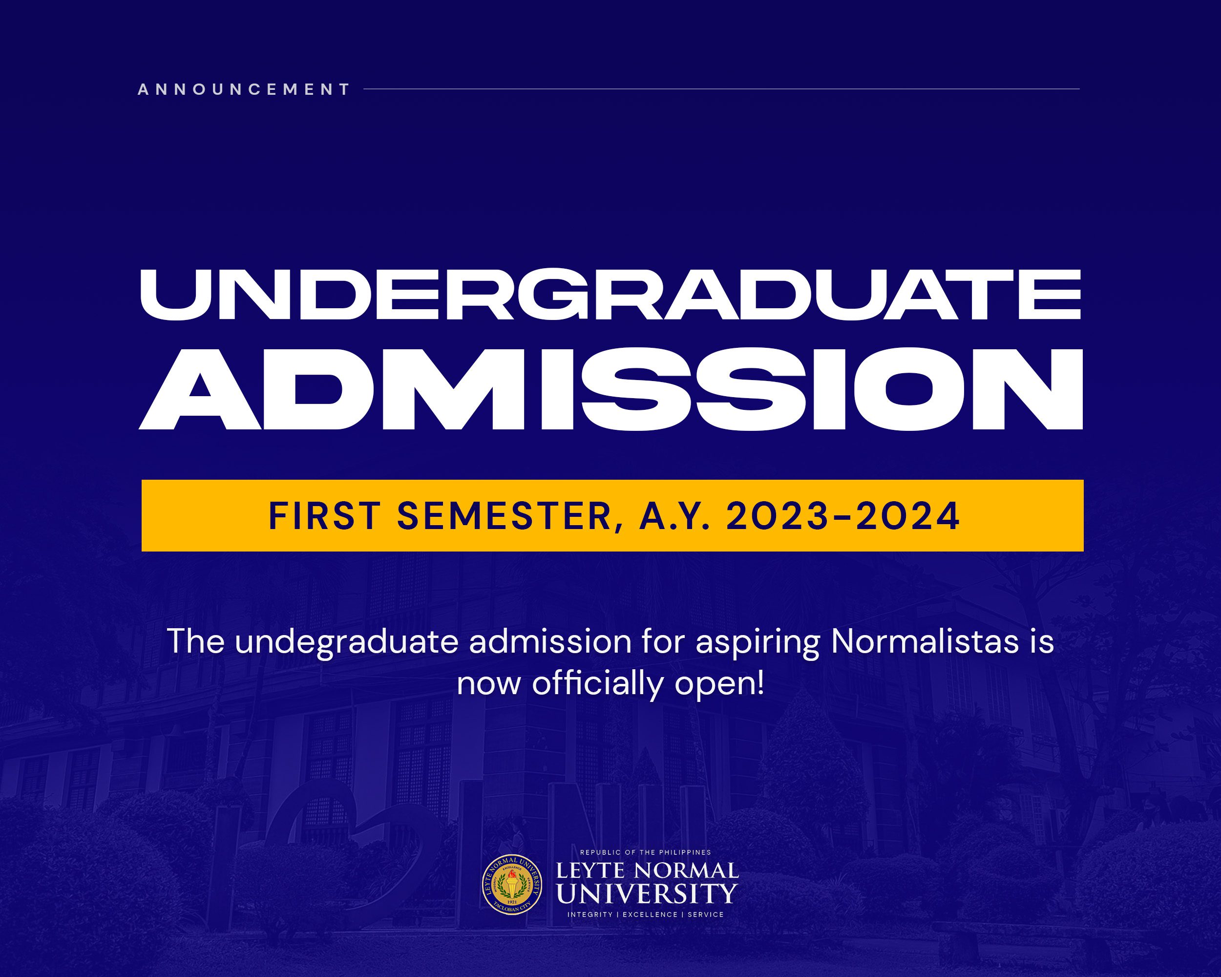 Announcements | Leyte Normal University