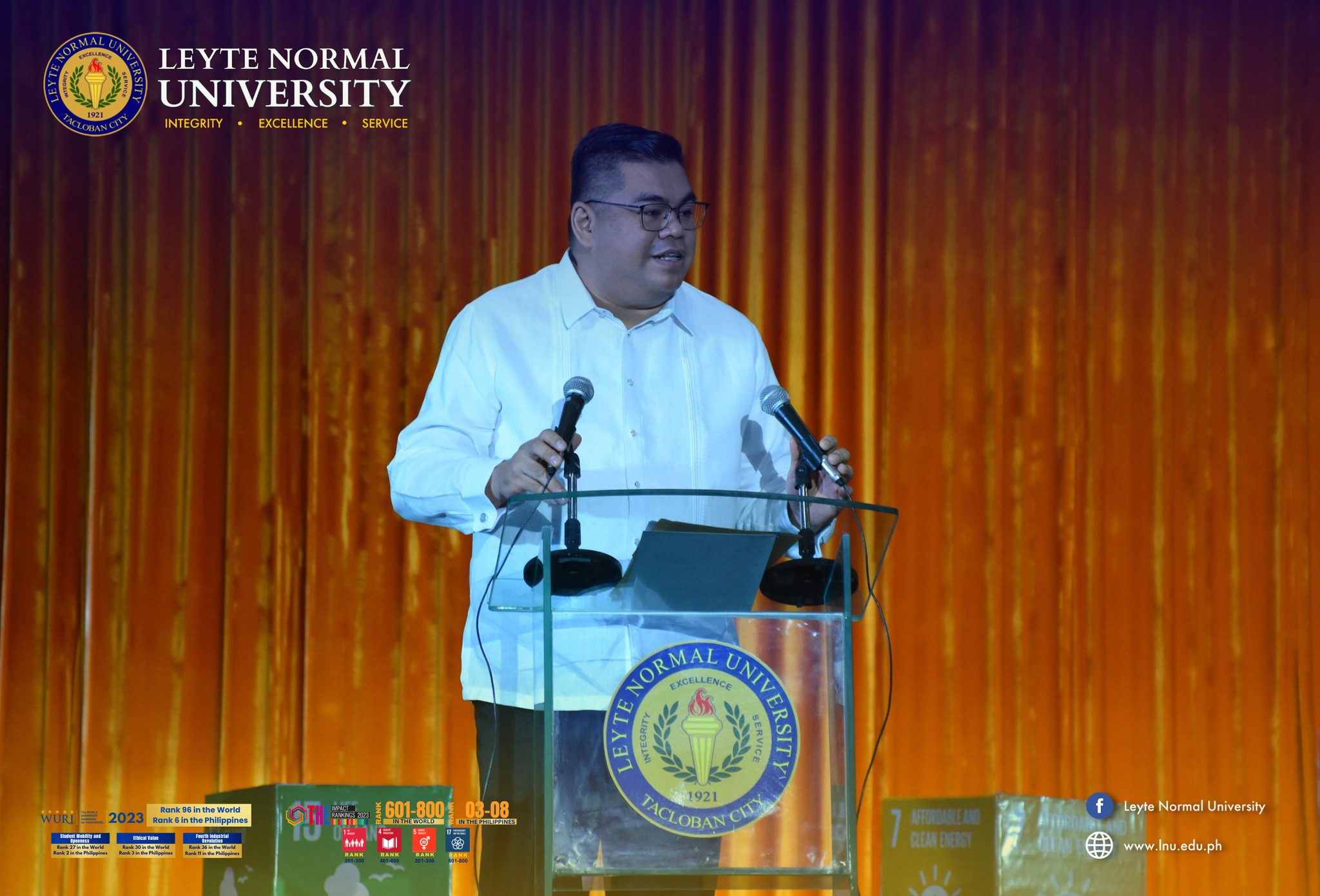Congressman Acidre, LNU Resonates Quests for SDGs | Leyte Normal University