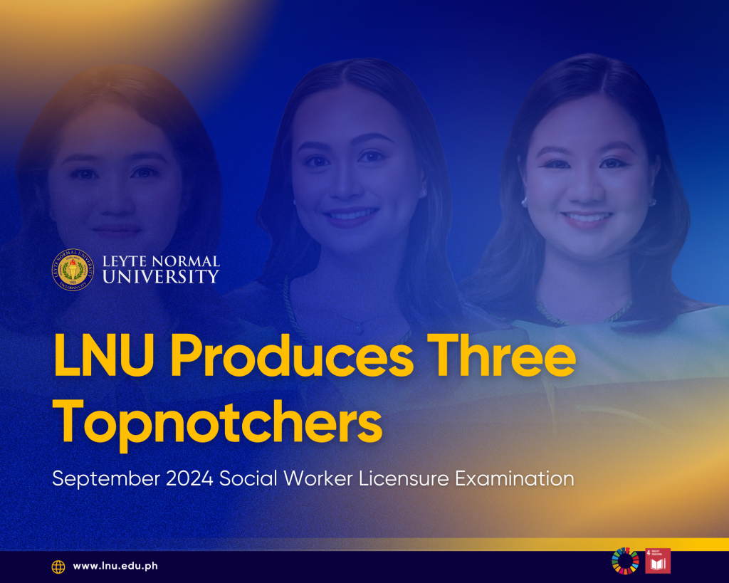 LNU Turns Out 3 Topnotchers in September 2023 SWLE | Leyte Normal ...