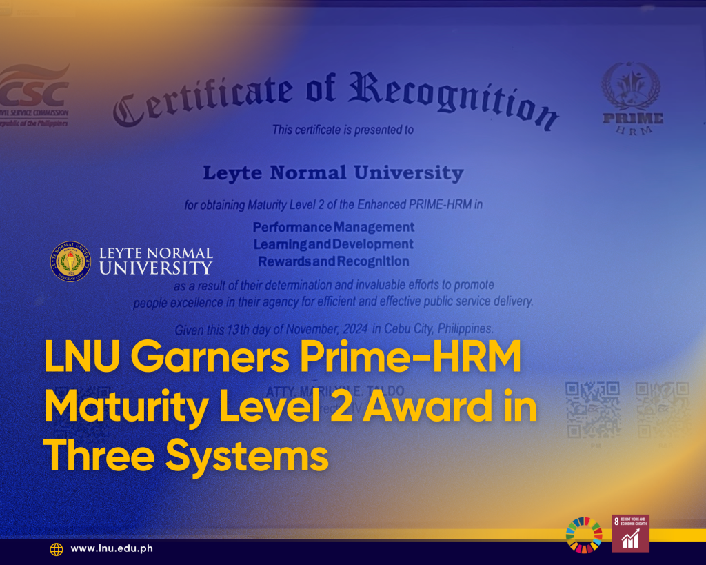 LNU Garners CSC PRIME-HRM Maturity Level 2 Award in Three Systems ...