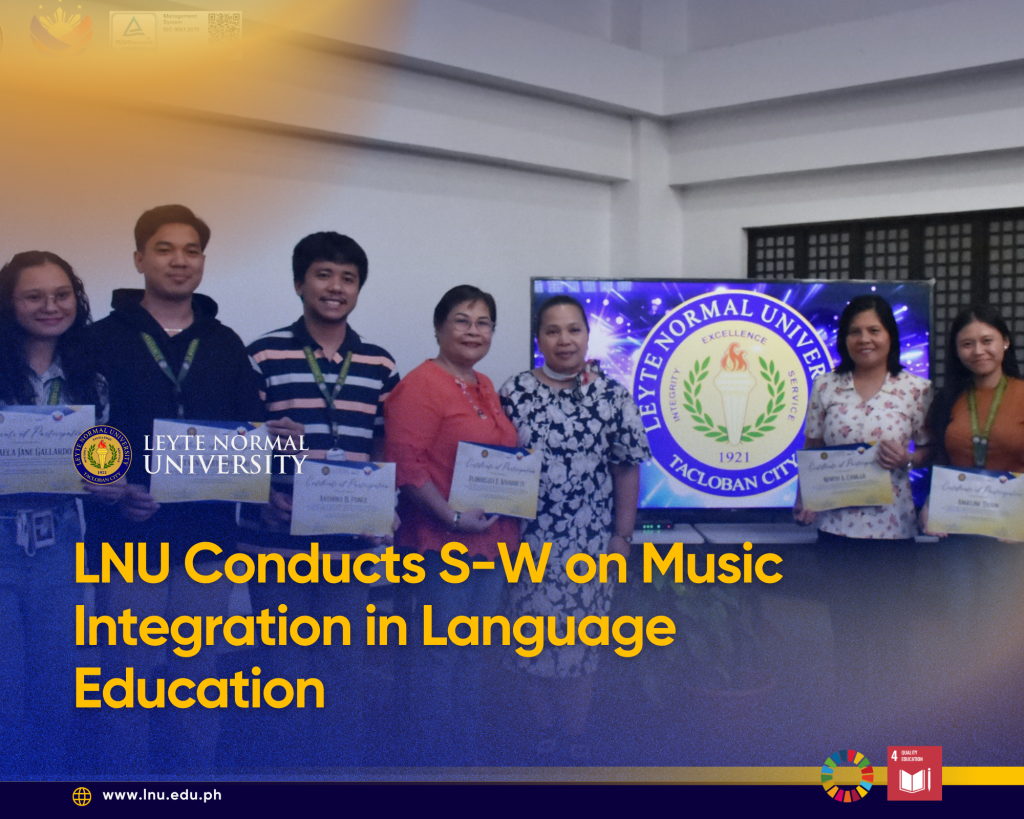 LNU Conducts S-W on Music Integration in Language Education | Leyte ...
