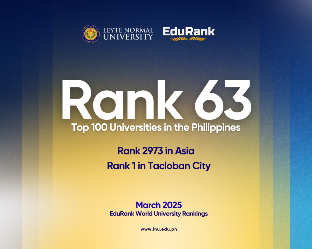 LNU Retains 63rd Place in the March 2025 EduRank World University ...