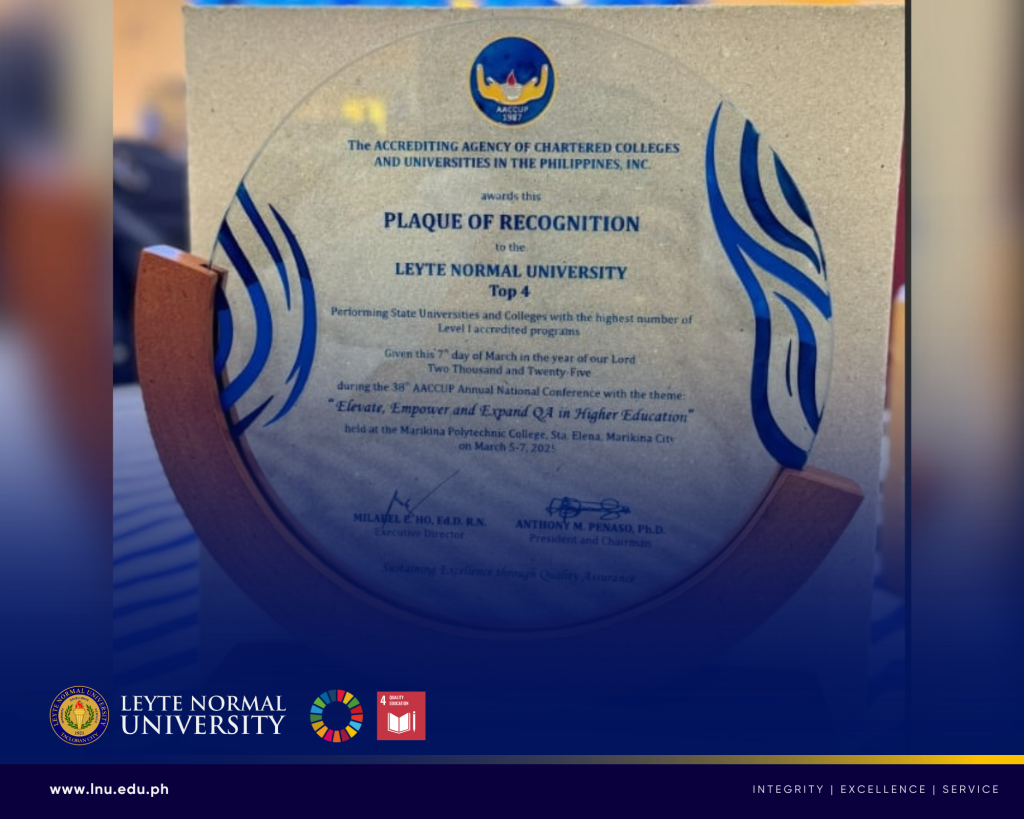 LNU Clinches 4th Spot in the AACCUP's 2024 Top Performing Schools for ...