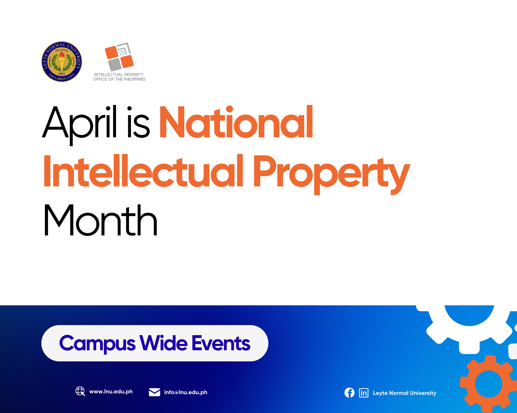 Campus Wide Activities in Celebration of the National Intellectual ...